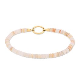 Tamaris Damen Charm-Armband &raquo;Schmuck Geschenk Edelstahl Armkette All About Beads&laquo; mit Naturstein gold