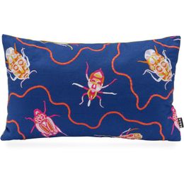 HOCK H.O.C.K. Dekokissen »Beetles« Sofakissen inkl. Füllung, 50x30cm, bestickte Käfer blau, navy Obermaterial: 77% Baumwolle, 23% Polyester. Füllung:...