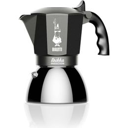 Bialetti Espressokocher »Brikka« spülmaschinenfester Wasserkessel, 2-Schicht-Edelstahl, 4 Tassen schwarz