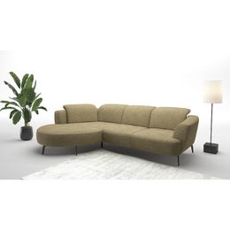 Sit & More SIT&MORE Ecksofa »Zoe« ink.Sitztiefenverstellung, wahlweise mit Kopfteilverstellung olive