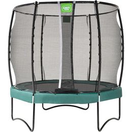 EXIT Gartentrampolin »Allure Premium, grün« mit Sicherheitsnetz schwarz + schwarz