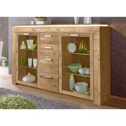 VOGL MÖBELFABRIK Highboard Breite 182 cm Wildeiche teilmassiv