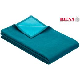 Ibena Wohndecke »Cotton Pur« in trendigen Farben petrol/türkis Obermaterial: 100% Baumwolle B/L: 140 cm x 200 cm