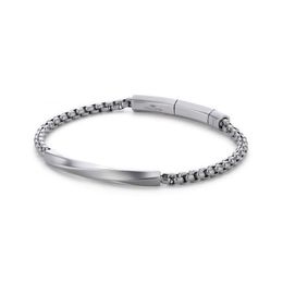 Fynch-Hatton Armband &raquo;Schmuck Geschenk Edelstahl Armkette The Twist&laquo; silberfarben 18,5 cm Modisches Fynch-Hatton Armband