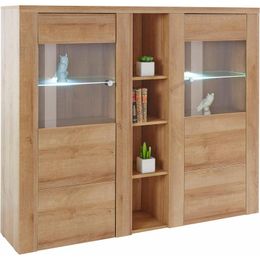Home Affaire Highboard »Larona, zeitlose Hochkommode mit 2 Türen, Türkommode, Höhe 129, 5 cm, « Anrichte mit dekorative Rahmenoptik, Türen mit...