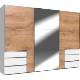 wimex Schwebet&uuml;renschrank &raquo;Level by fresh to go&laquo; jeweils mit einer Spiegelt&uuml;r wei&szlig;/plankeneichefarben