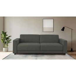 DOREL HOME 3-Sitzer »Allie II Schlafsofa 225 cm« Bett-Funktion (108/190cm), Rückenlehne 2-teilig, mit Steppung anthrazit
