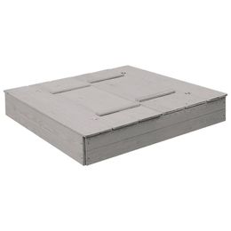 Roba Sandkasten aufklappbar zu 2 Bänken, HxBxT: 21, 5 x 127 x 123, 5 cm grau