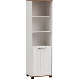 Schildmeyer Aktenschrank »Jelda« in Landhausoptik, Oberboden mit fühlbarer Holzstruktur, Höhe 177, 5 cm mattweiß/eiche landhausfb.