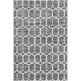 MyFlair M&Ouml;BEL & ACCESSOIRES Teppich &raquo;Titan Trellis, LAGERR&Auml;UMUNG!&laquo; rechteckig 13 mm H&ouml;he Kurzflor, gewebt, modernes geometrisches Design...