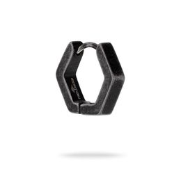 Fynch-Hatton Single-Creole »Schmuck Geschenk Edelstahl Ohrring The Hexagon« antikfarben Moderner Ohrring