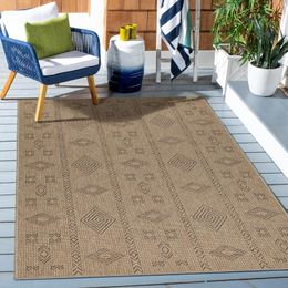 Ayyildiz Teppiche Outdoorteppich &raquo;DHAKA 8711&laquo; rechteckig 5 mm H&ouml;he L&auml;ufer / Pflegeleicht / Strapazierf&auml;hig / In- und Outdoor geeignet BLACK...