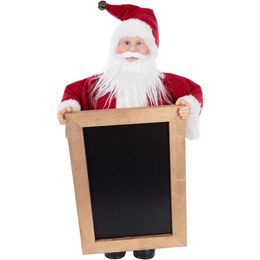 MyFlair M&Ouml;BEL & ACCESSOIRES Weihnachtsmann &raquo;Weihnachtsdeko rot&laquo; mit Tafel zum Beschriften, H&ouml;he ca. 61 cm rot