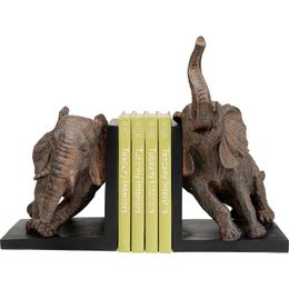 KARE DESIGN Buchstütze »Buchstütze Elephants 25 (2/Set)« braun