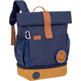 Lässig LÄSSIG Kinderrucksack »Little Gang, Mini Rolltop Backpack, navy« Reflektoren aus recycelten PET-Flaschen navy