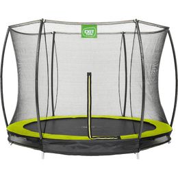 EXIT Gartentrampolin »Silhouette Ground« Ø 244 cm mit Sicherheitsnetz schwarz 0