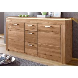 VOGL MÖBELFABRIK Sideboard Breite 182 cm Wildeiche teilmassiv Das Sideboard bietet 2 Türen und 3 Schubkästen
