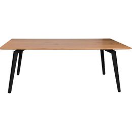 Duo Collection Esstisch »Tisch Vivienne« Massives Metallgestell, Belastbarkeit bis 100 kg Eiche-Nachbildung, honig + Schwarz + Eiche-Nachbildung,...