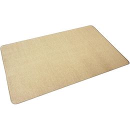 PRIMAFLOR-IDEEN IN TEXTIL Teppich &raquo;MACAO, Made in Netherlands&laquo; rechteckig 5 mm H&ouml;he Uni Farben, ideal im Wohnzimmer & Schlafzimmer beige...