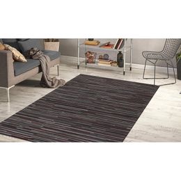Arte Espina Teppich &raquo;Wild 8023&laquo; rechteckig 14 mm H&ouml;he Luxuri&ouml;ser Teppich in Spitzenqualit&auml;t, Naturmaterialien Anthrazit Obermaterial: 50%...