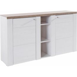 Home Affaire Sideboard »Larona, zeitlose Kommode mit 2 Türen, Türkommode, Breite 155 cm, « Höhe 84 cm, viel Stauraum, Anrichte mit dekorativer...