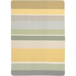 Biederlack Wohndecke »Wohndecke Stripe Delight« mit modernem Karodesign gelb Obermaterial: 100% Baumwolle B/L: 150 cm x 200 cm