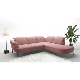 Sit & More sit&more Ecksofa &raquo;Zoe&laquo; ink.Sitztiefenverstellung, wahlweise mit Kopfteilverstellung rosa 95% Polyester, 5% Polyamid