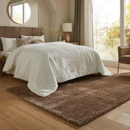 FLAIR RUGS Hochflor-Teppich &raquo;Velvet&laquo; rechteckig 40 mm H&ouml;he grau Kunstfaser