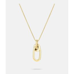 Liebeskind Berlin Kette mit Anhänger »Schmuck Geschenk Edelstahl Halskette Modern Knot Knoten« gelbgoldfarben Elegante Halskette
