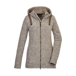 G.I.G.A. by Killtec G.I.G.A. DX BY KILLTEC Fleecejacke »GW 72 WMN KNTFLC JCKT« Strickfleecejacke mit Kapuze u 2-Wege-Reißverschluss olivgrün 36 36 Damen...
