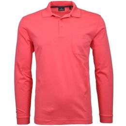 Ragman Poloshirt Pink-674 XL XL Mit Brusttasche
