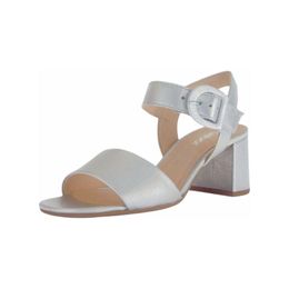 Gabor Riemchensandale »Sandalen Leder« Silber 35,5 35,5 Verschluss: Schließe