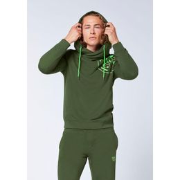 Chiemsee Kapuzensweatshirt Kombu Green S (44/46) S (44/46) Chiemsee Sweatshirt mit Kontrast-Print
