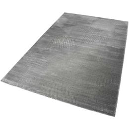 Esprit Teppich »Velvet Groove ESP-8780« rechteckig 12 mm Höhe Kurzflor, Hoch Tief Struktur, Wohnzimmer, Schlafzimmer taupe Obermaterial: 70%...