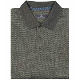 Ragman Poloshirt Grau-197 XXL XXL Jacquard-Poloshirt