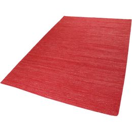 Esprit Teppich &raquo;Rainbow Kelim Wendeteppich ESP-7708&laquo; rechteckig 5 mm H&ouml;he Flachgewebe 100% Baumwolle, Fleckerl, uni, viele Farben, Wohnzimmer rot...