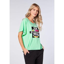 Chiemsee T-Shirt Neptune Green XS (34) XS (34) Chiemsee Damen-Shirt im grafischen Label-Design