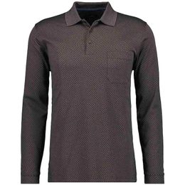 Ragman Poloshirt Grau-Melange-194 M M Jacquard-Polo