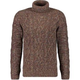 Ragman Rollkragenpullover Bordeaux-169 52 52 Pullover
