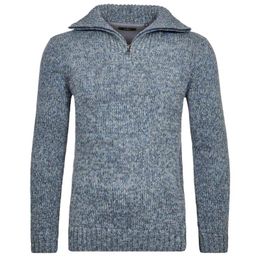 Ragman Longpullover Petrol mouliniert-137 2XT 2XT Feinste Baumwolle