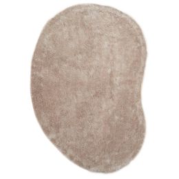 Bruno Banani Hochflor-Teppich »Dana Bean shape, besondere Form, weich, Mikrofaser Teppiche« U-förmig 30 mm Höhe organische Form, uni, Wohnzimmer,...