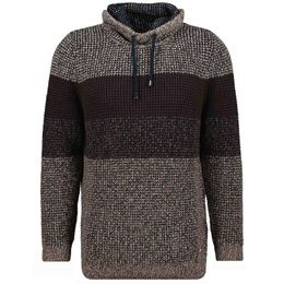 Ragman Rundhalspullover Taupe-Grau mouliniert-187 54 54 Maseltov Pullover