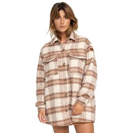 Roxy Outdoorjacke »Check The Swell IIII« Parchement Paradise Plaid XL XL Material: Stoff mit Karomuster aus...