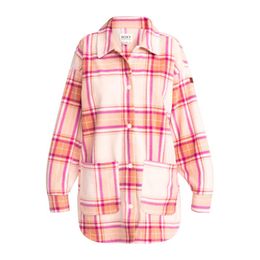 Roxy Fleecejacke »Ring Tone« Dusty Coral Decke Plaid M M Material: Polarfleece aus Polyester [280 g/m2]