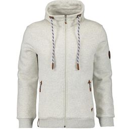 Ragman Sweatjacke Grau-011 S4648 S4648 Hoher Kragen