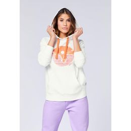 Chiemsee Kapuzensweatshirt Star White S (36) S (36) Chiemsee Damen-Hoodie mit gedrucktem Logo-Symbol