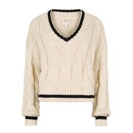 Apricot Cropped Cable Cricket Jumper ' ' Damen Gr&ouml;&szlig;e XL stone