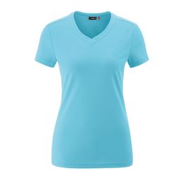 Maier Sports Funktionsshirt &raquo;Trudy&laquo; Damen T-Shirt, Kurzarmshirt f&uuml;r Wandern und Freizeit k&ouml;nigsblau 40 40 Funktionales T-Shirt mit V-Ausschnitt und...