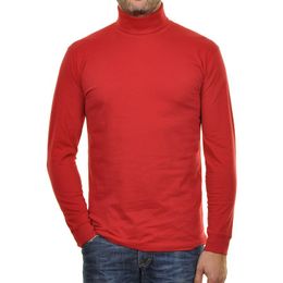 Ragman Rollkragenshirt Rot 106 106 Langarm-Shirt in &Uuml;BERL&Auml;NGE