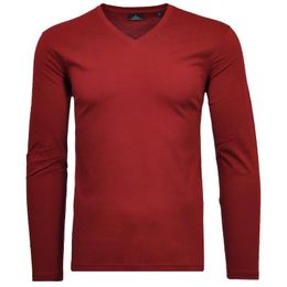 Ragman Langarmshirt Chianti-668 L L V-Ausschnitt